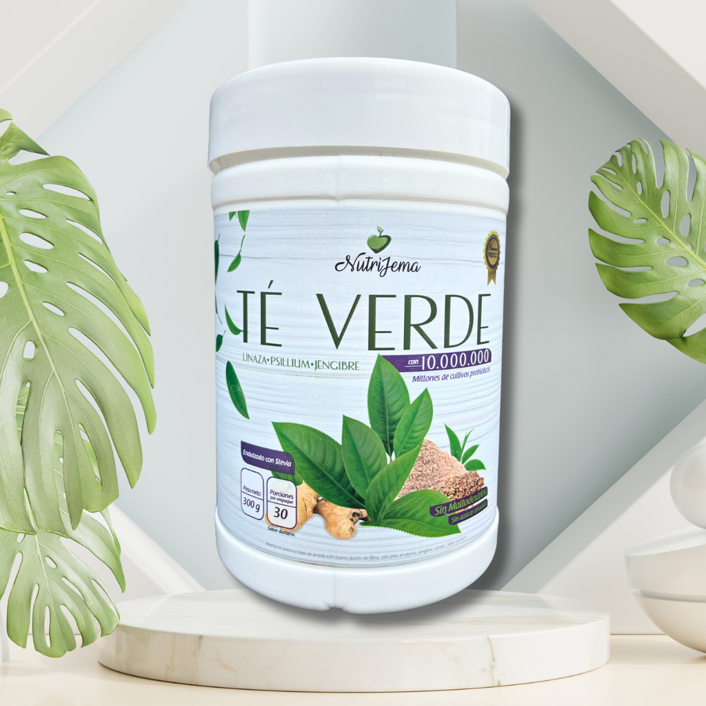 Té Verde Premium con Probióticos y Fibra – NUTRIJEMA